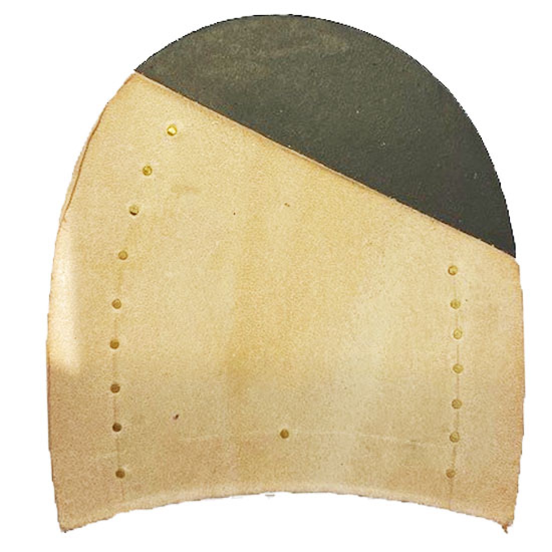 1/4 Rubber Heel Blocks With Brass Rivets
