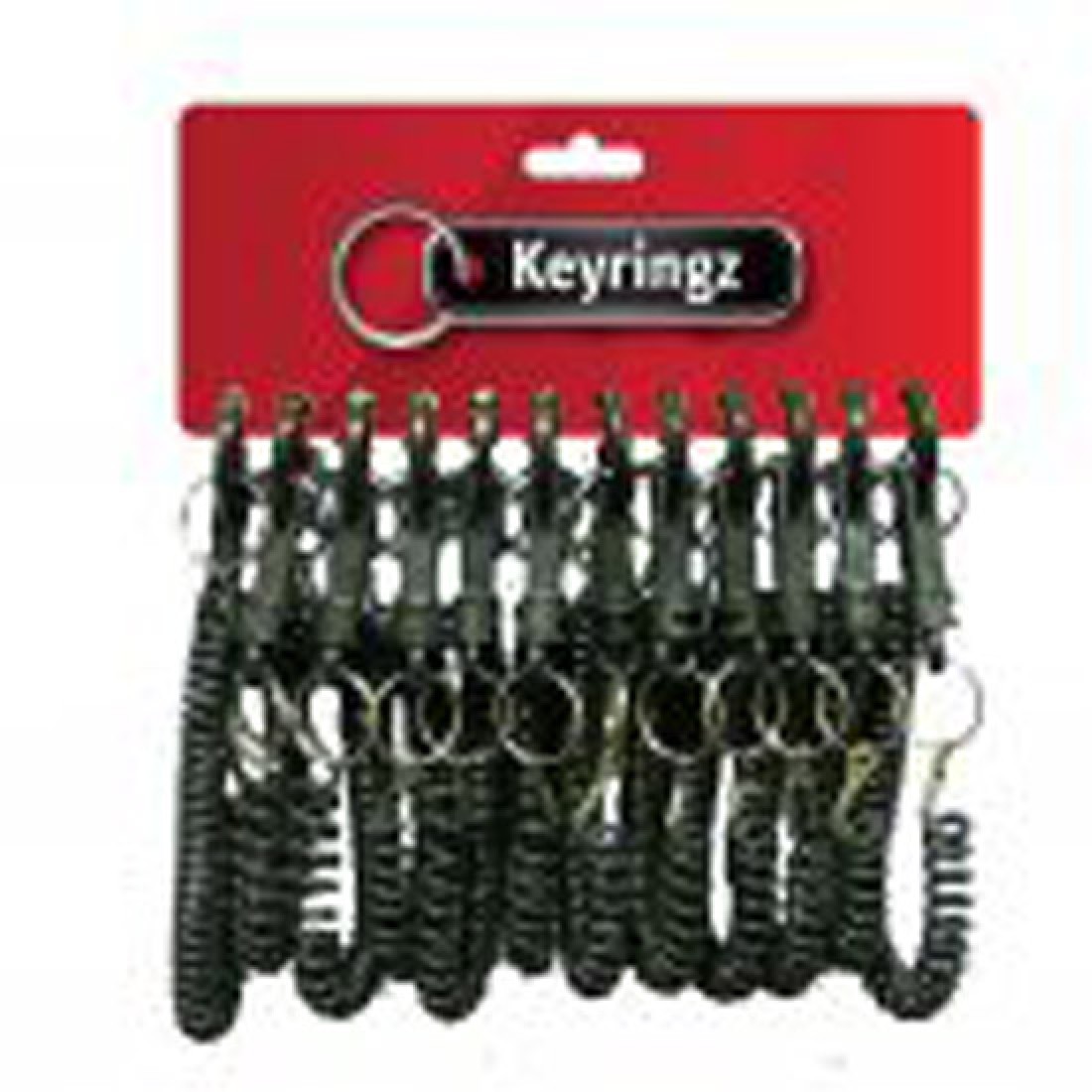 388 Black spiral key rings
