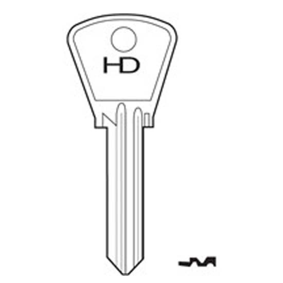 H303 T01 Trio Ving key blank