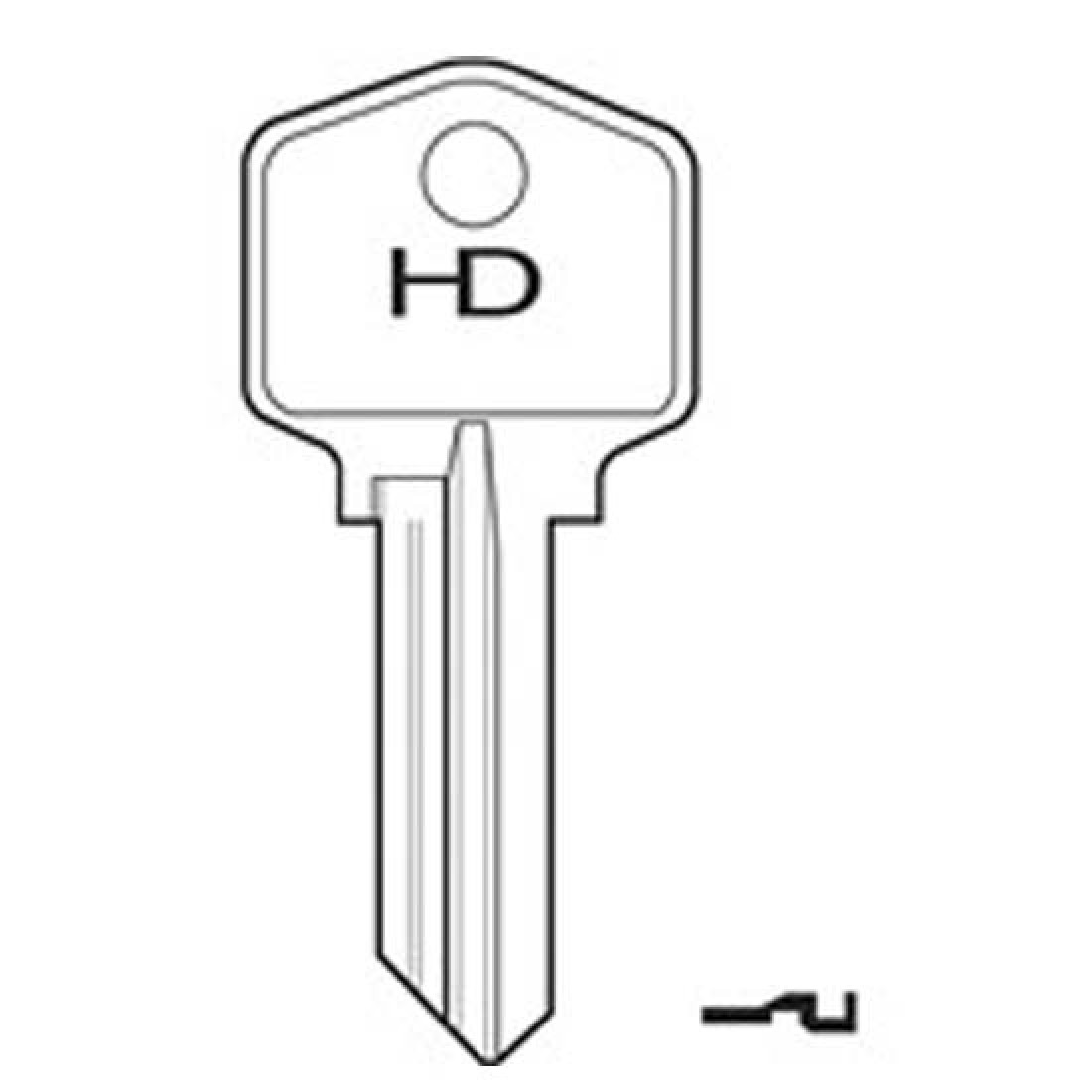 H374 H54KD Dexter key blank