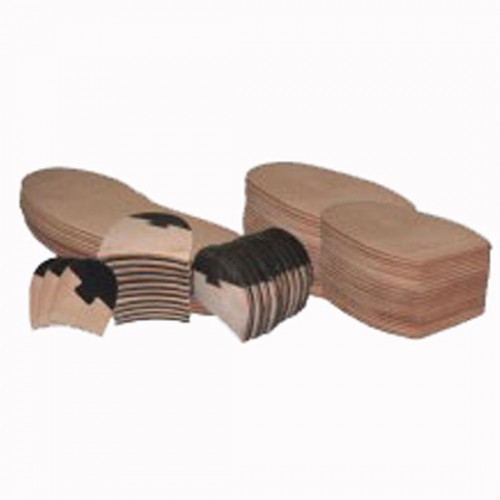 Leather Combination Toppiece Heel Blocks 15mm