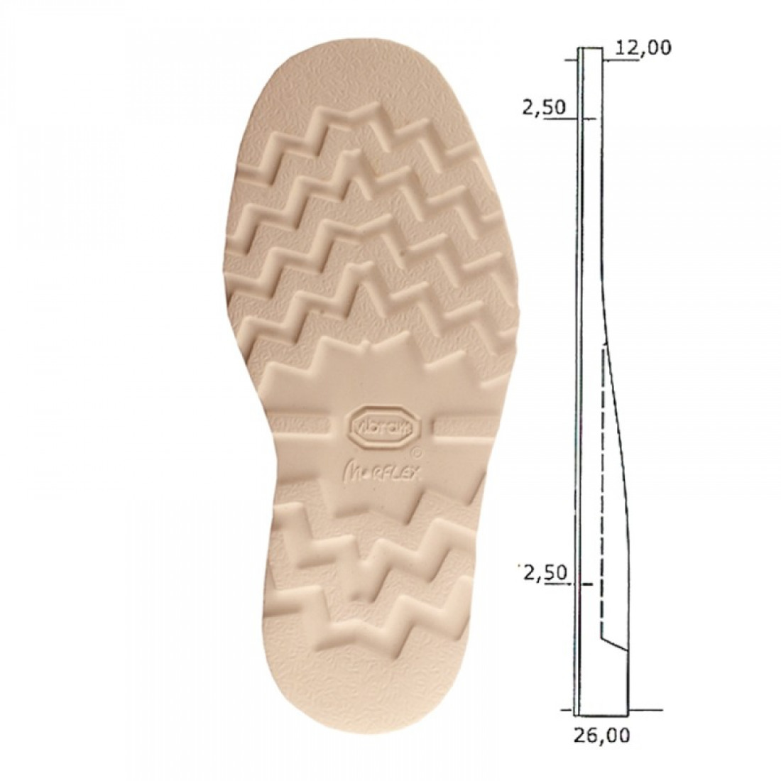 Vibram 4377 Morflex Units Light Beige